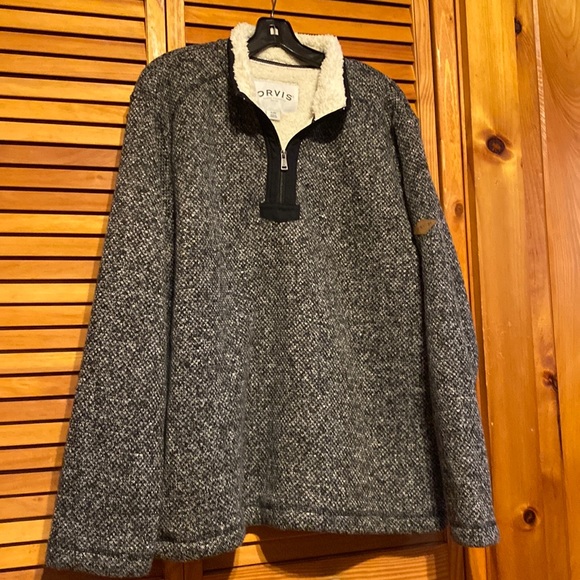 Orvis | Sweaters | Orvis Beautiful Design Sweater With Warm White Faux ...